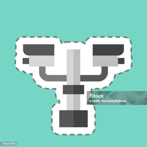 스티커 라인 컷 폐쇄 회로 카메라 도시 기호와 관련이 있습니다 심플한 디자인 일러스트레이션 0명에 대한 스톡 벡터 아트 및 기타 이미지 Istock