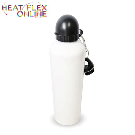 Aluminium White Water Bottle 1000ml Heat Flex Online