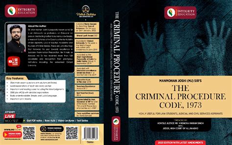 The Code Of Criminal Procedure 1973 Bare Act Book By Man Mohan Joshi