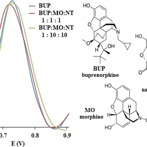 A Dpv Signals Of The Sensor Obtained At Different Concentrations Of Bup