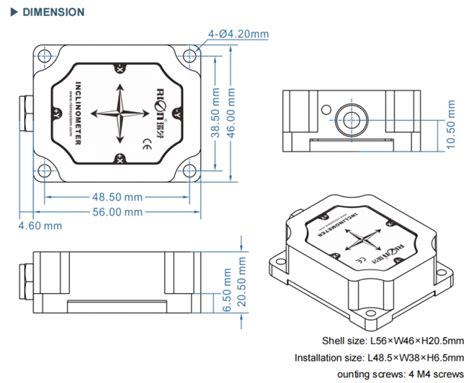 Modbus Rtu Tilt Sensor Inclinometer X Y Axis Mems Level Sensor
