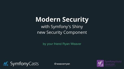 Modern Security With Symfonys Shiny New Security Component Speaker Deck