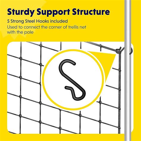 Trellis Netting For Climbing Plantsheavy Duty Plant Net With Hooks For Cucumber Vine Fruits Trellis Netting For Climbing Plantsheavy Duty Plant Net With Hooks For Cucumber Vine Fruits