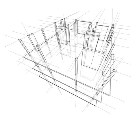 Drawing Of A House Under Construction Vector Frame Building