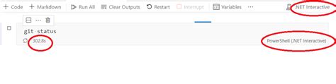 Some Commands Git Az Hang When Using The Dotnet Interactive Kernel
