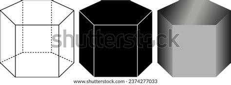 Uniform Hexagonal Prism Shape Set Stock Vector Royalty Free 2374277033 Shutterstock
