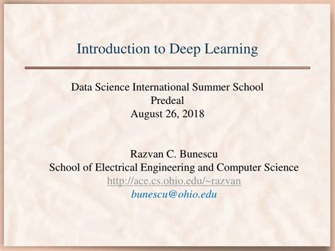 Ppt Introduction To Deep Learning Powerpoint Presentation Free