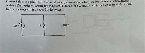 Solved Shown Below Is A Parallel RC Circuit Driven By Chegg Com