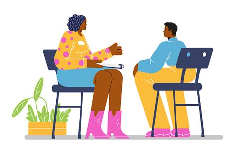 개별 심리 치료 세션 평면 벡터 그림이 분리되어 있습니다 대체 요법에 대한 스톡 벡터 아트 및 기타 이미지 대체 요법 십대 요법 Istock