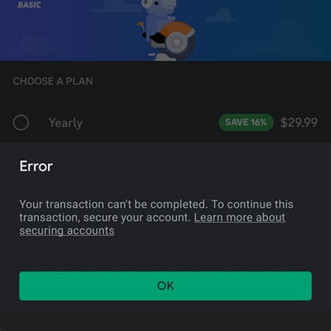 In App Purchase Error Rpixel7pro