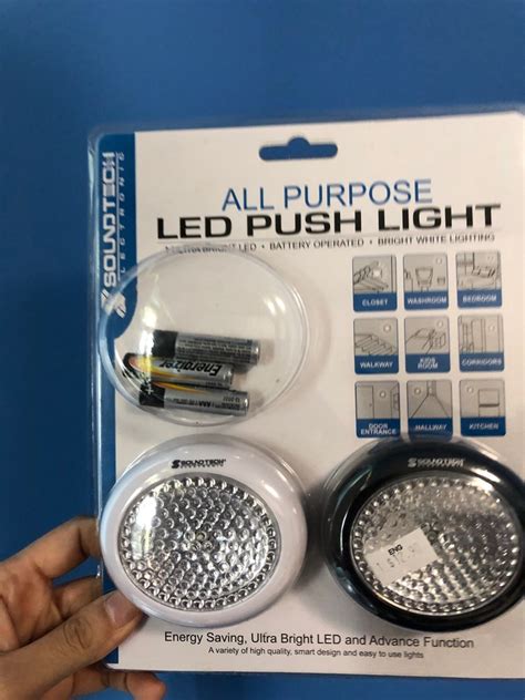 Led Push Light Furniture Home Living Lighting Fans Lighting On Carousell
