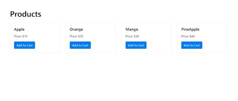 Implementing Basic Add To Cart Functionality In Python Using Flask