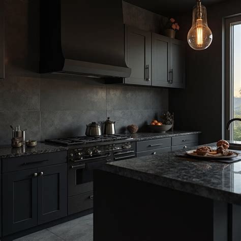 Elegant Cabinet Colors That Complement Black Granite Countertops