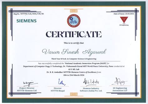 Varun Agarwal On Linkedin Aiml Nitttrbhopal Ai Machinelearning Mit Siemens