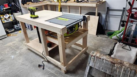 I Finished My Tablesaw Outfeed Table This Week Rbeginnerwoodworking