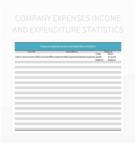 Company Expense Record Form Excel Template And Google Sheets File For Free Download Slidesdocs