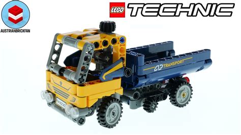 lego technic 42147 dump truck lego speed build review toy network