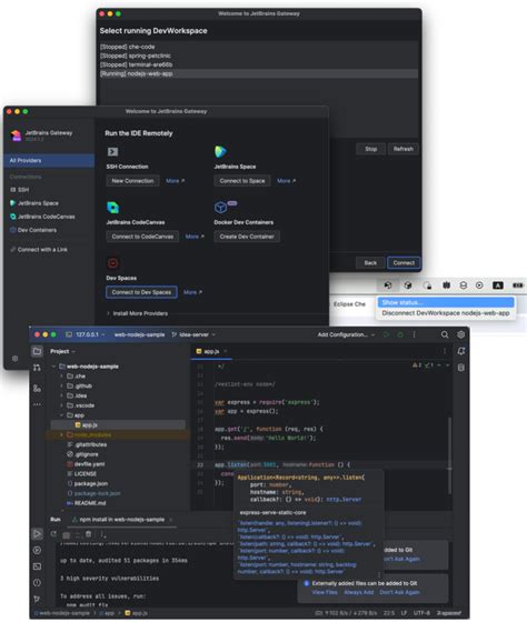 Intellij Idea As A Desktop Editor For Eclipse Che Cloud Development Environment Cde Running On