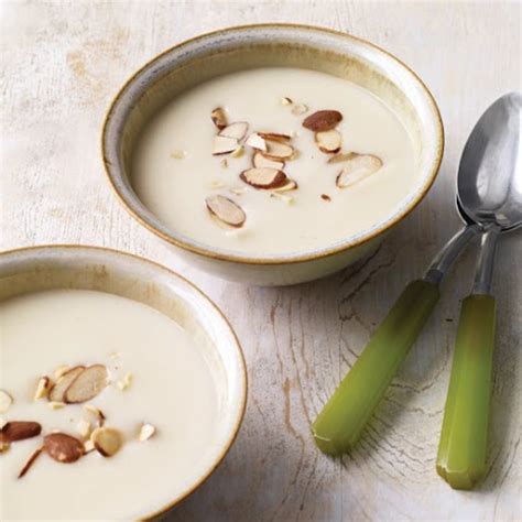 Creamy Parsnip And Apple Soup With Toasted Almonds