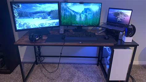 Finally Finished My Combined Setup KVM Switch Hidden Underneath R Battlestations