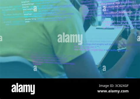Discussing Programming Code Overlay People Reviewing Clipboard In