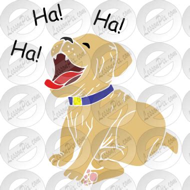 Dog Laughing Clipart