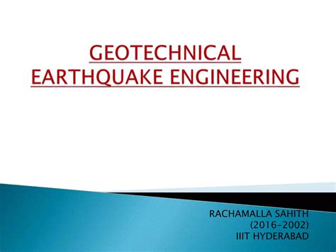 Geotechnicalearthquakeengineering 1pptx