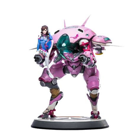 블리자드 오버 워치 게임 주변 피규어 46cm D Va 아름다운 소녀 로봇 메카 대형 조각상 장식품 장난감 선물