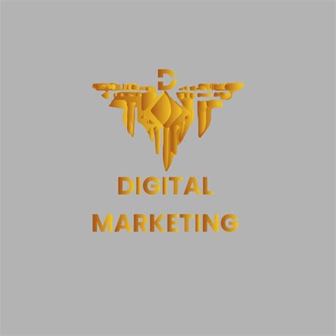 Diseño Del Logotipo De Marketing Digital Vector Premium