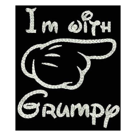 Im With Grumpy Mickey Mouse Machine Embroidery Designs Applique €3 07 Liked On Polyvore