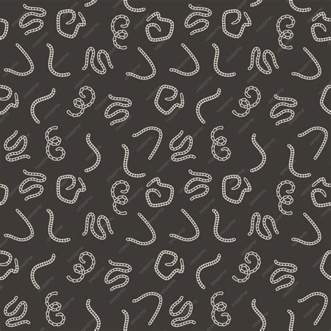 Premium Vector Segmented Worms And Tapeworms Vector Concept Seamless Pattern