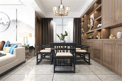 신중 식 식당 인 테 리 어 효과 도 템플릿 Psd 다운로드 디자인 자료 다운로드