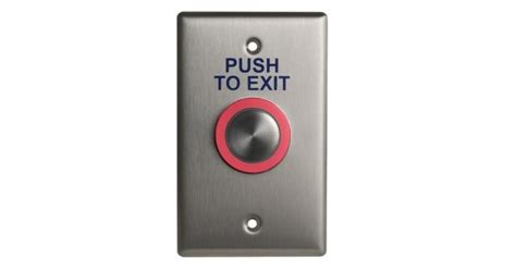 Camden CM 9600 7 Illuminated Piezoelectric Push Exit Switch Exit Buttons Switches Distance