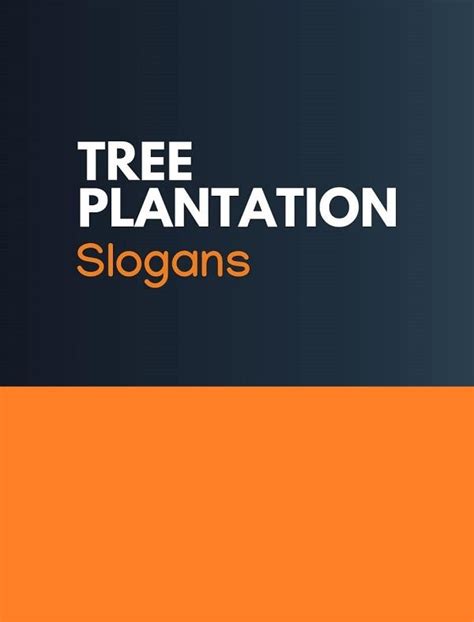 150 Catchy Tree Plantation Slogans And Sayings Thebrandbabe Com Artofit