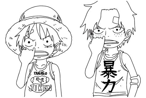 One Piece Portgas D Ace Coloring Page Anime Coloring Vrogue Co