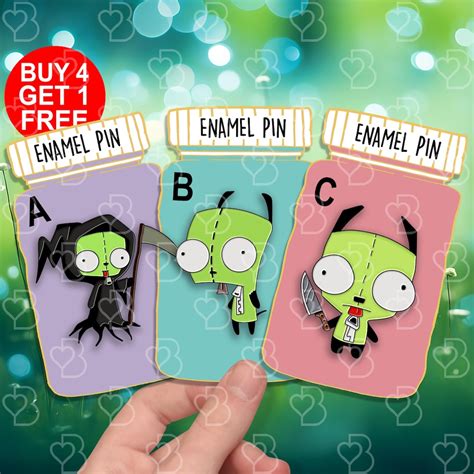 Gir Pin Knife Meme Enamel Pin T Set Anime Lovers T Funny Lapel