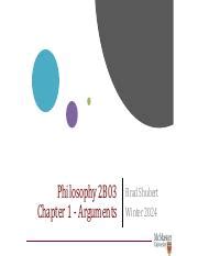 Understanding Arguments An Introduction To Philosophy Chapter