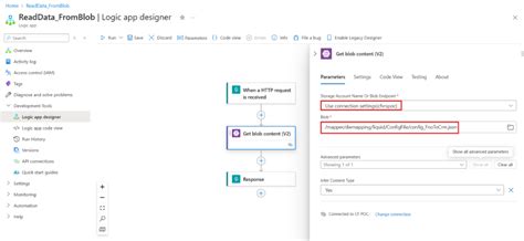 Read Data From Blob Using Logic App CloudFronts