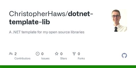 Github Christopherhaws Dotnet Template Lib A Net Template For My Open Source Libraries