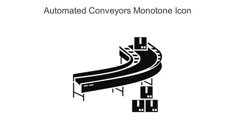 Automated Conveyors Monotone Icon In Powerpoint Pptx Png And Editable