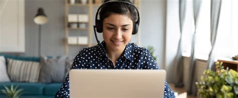 Stock Image Female Laptop Webinar Pd