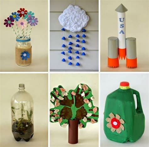 Super κατασκευες για παιδια με ανακυκλώσιμα υλικά Diy And Crafts Sewing Earth Day Crafts