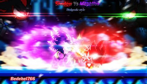 Shadow Vs Mephiles Dedgrafic Style By Bedehel766 On Deviantart
