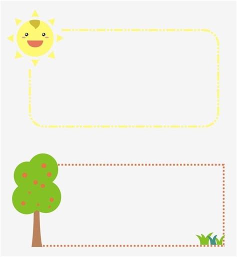 프레임 만화 테두리 바깥 프레임 귀여운 테두리 나무 간단한 테두리 어린이 만화 경계 Png 일러스트 및 이미지 에 대한 무료 다운로드 Pngtree 教育 和 感冒