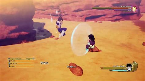 Dragon Ball Z Kakarot Gohan Use Level 2 Masenko And Meteor Sludge Defeat Vegeta Youtube