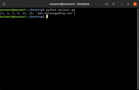 Tutorial Python 9 Operasi Tipe Data List Malas Ngoding