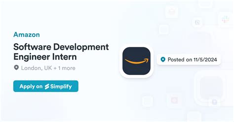 Software Development Engineer Intern Amazon Simplify Jobs