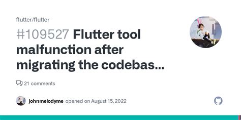 Flutter Tool Malfunction After Migrating The Codebase From Windows To Mac Environment · Issue
