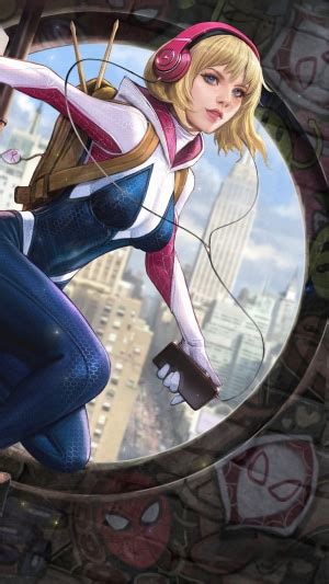 552336 Gwen Stacy Spiderman Hd Superheroes Artwork Artstation