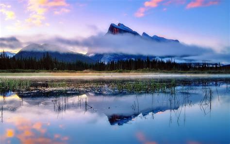 Sunrise Lakes Banff National Park K Photo Preview Wallpaper
